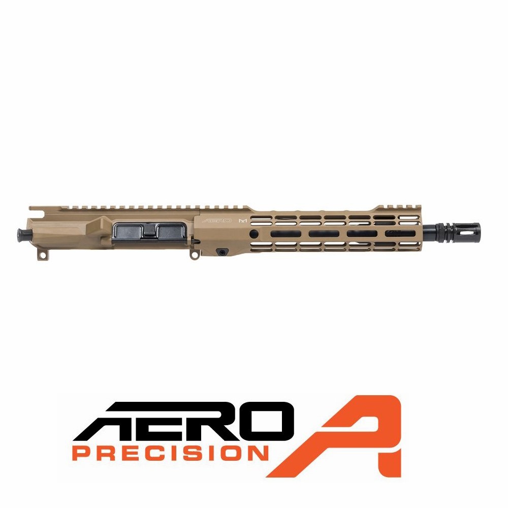 Aero Precision AR15 10.5" Upper Receiver FDE / 9" Atlas S-ONE M-LOK HG ...